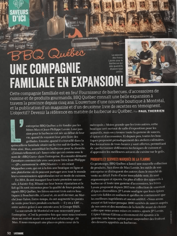 BBQ QUÉBEC, A GROWING FAMILY COMPANY! – BBQ Québec