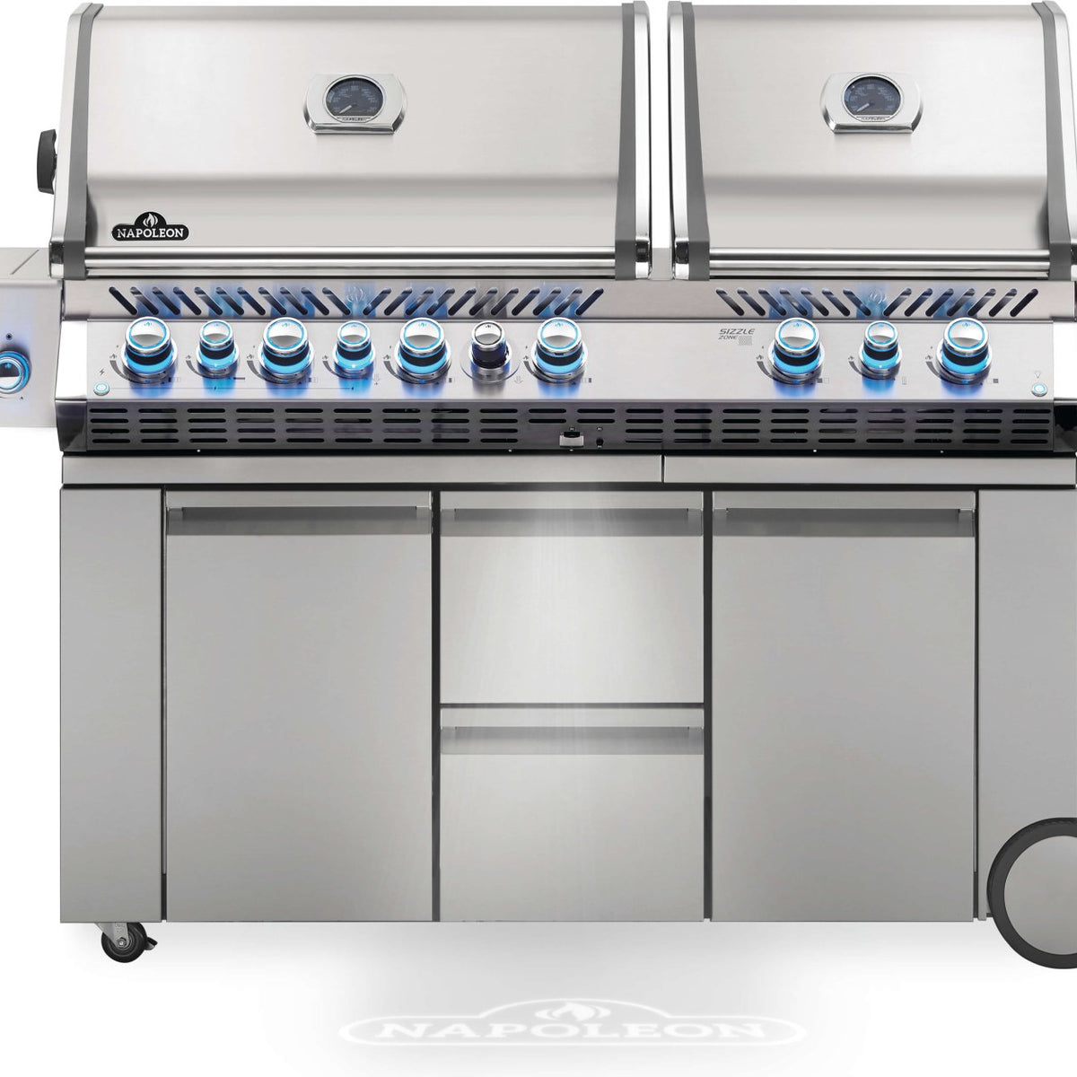 Napoleon Prestige PRO 825 Propane BBQ avec brûleur latéral double à co ...